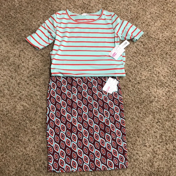 LuLaRoe | Skirts | Nwt Amazing Pattern Mixed Lularoe Outfit | Poshmark